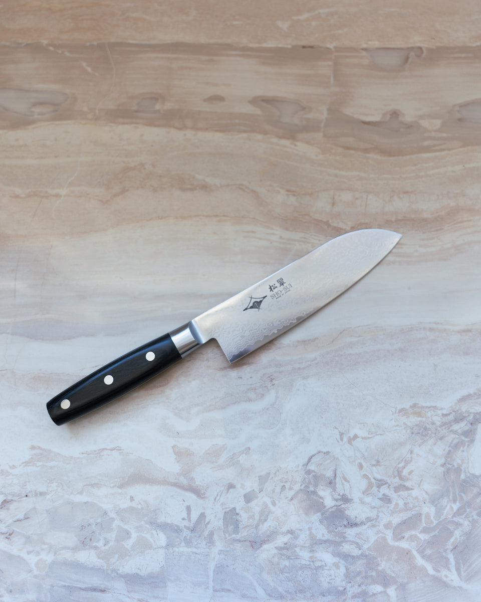SANTOKU Japanese Knife SHO-SUI DAMASCUS – SAKE.treat | Premium Made in ...