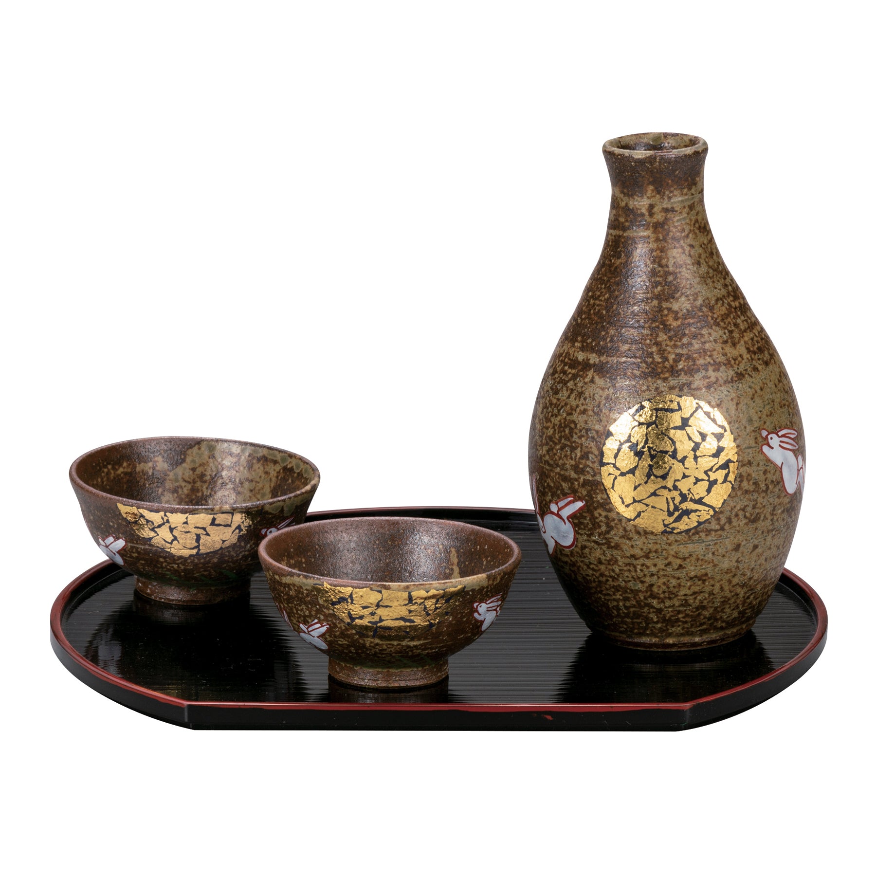 Moon and Rabbit Kutani Ware Sake Set – SAKE.treat | Premium Made in ...