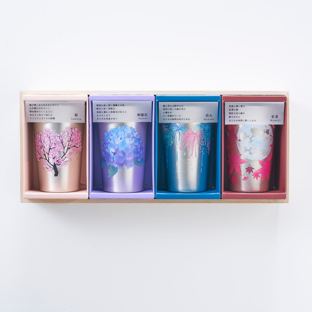 Color Changing Tin Plated Copper Sake Glass set of 4 – SAKE.treat ...